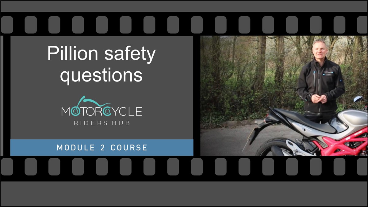 Pillion Safety - Motorcycle Riders Hub